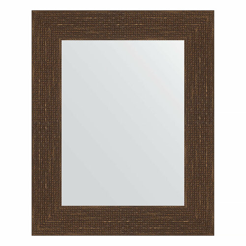 Зеркало настенное EVOFORM в багетной раме мозаика античная медь, 43х53 см, для гостиной, прихожей, кабинета, спальни и ванной комнаты, BY 3017