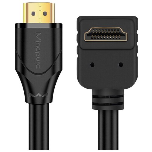 Кабель HDMI (M) Male L образный ( угловой ) UP - HDMI (M) Male 2.0v 4k/60Hz Mindpure HD008 1.5м