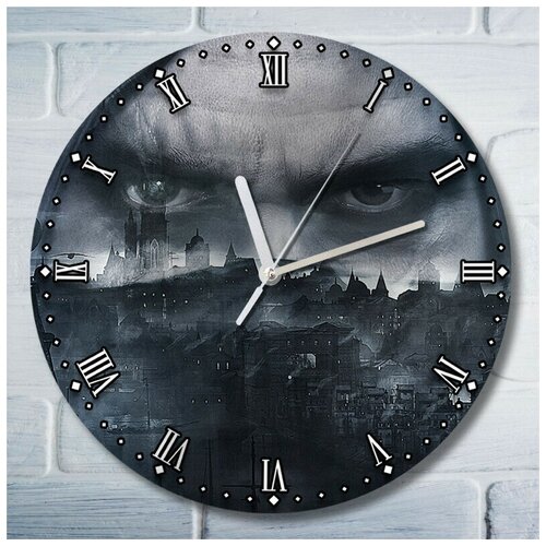 Настенные декоративные часы УФ с ярким рисунком, диаметр 28см игры Thief (вор, гаррет, PS, Xbox, PC, Switch) 4840
