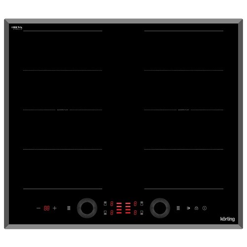 Индукционная варочная панель Korting HIB 68700 B Quadro, черный