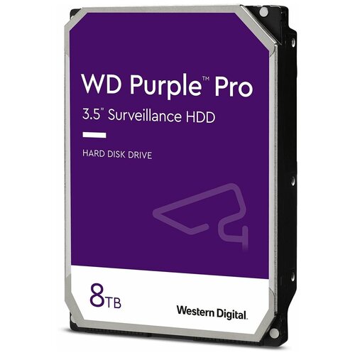 Жесткий диск WD Purple PRO WD8001PURA 8ТБ 3,5" 7200RPM 256MB (SATA-III) All Frame AI