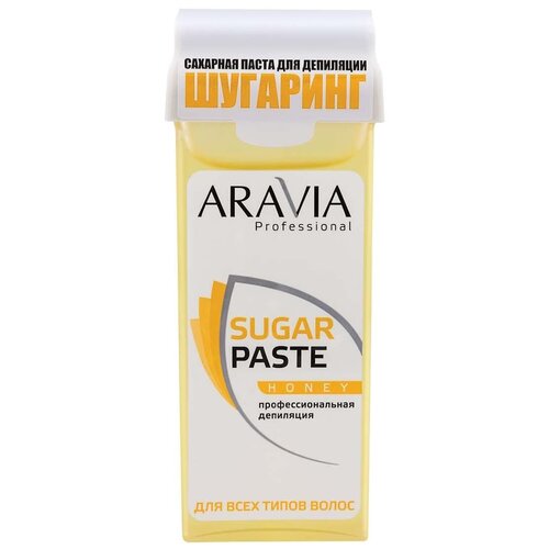 ARAVIA Professional / Сахарная паста для шугаринга натуральная мягкая SUGAR PASTE NATURAL, картридж, 150 гр.