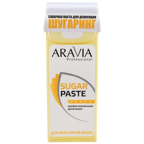 ARAVIA Professional / Сахарная паста для шугаринга натуральная мягкая SUGAR PASTE NATURAL, картридж, 150 гр.