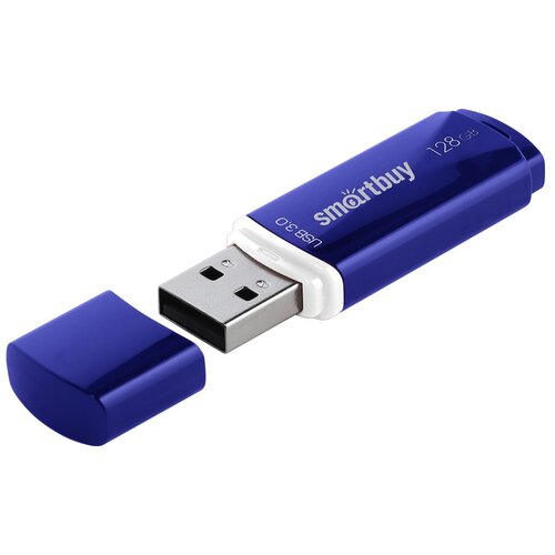 Флешка SmartBuy Crown USB 3.0 128 ГБ, 1 шт., синий
