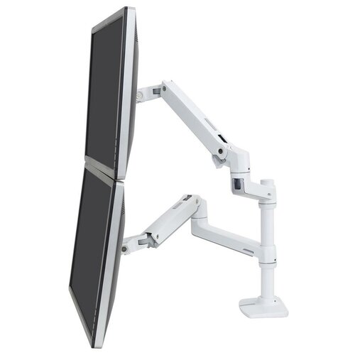 Ergotron LX Dual Stacking Arm Ergotron 45-492-216 (белый) крепление для двух мониторов