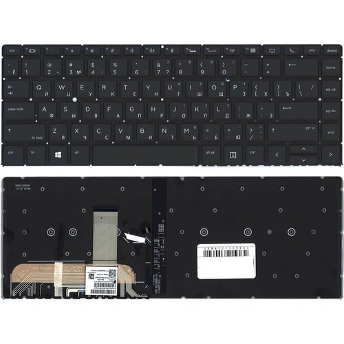 Клавиатура для ноутбука HP EliteBook x360 1040 G6 черная