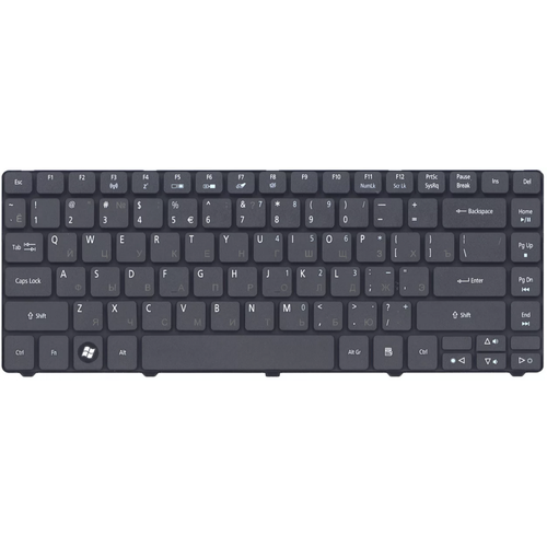 Клавиатура для ноутбука Acer Aspire 4540 черная матовая
