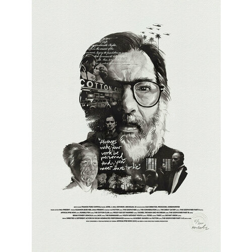 Плакат, постер на холсте Фрэнсис Форд Коппола (Francis Ford Coppola). Размер 60 х 84 см
