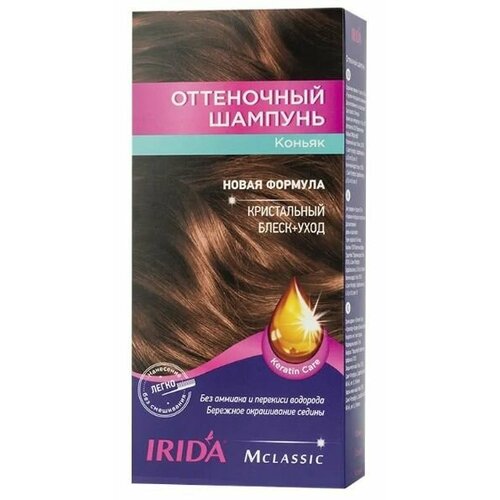 IRIDA Оттеночный шампунь для волос М Classic Коньяк, 75 мл, 24 шт в коробке