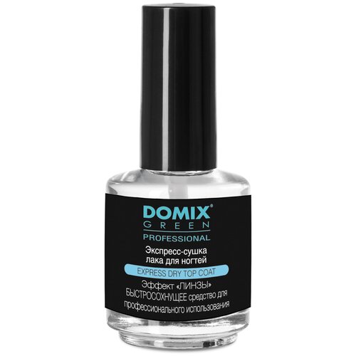 Domix Green Professional Верхнее покрытие Express Dry Top Coat, бесцветный, 17 мл