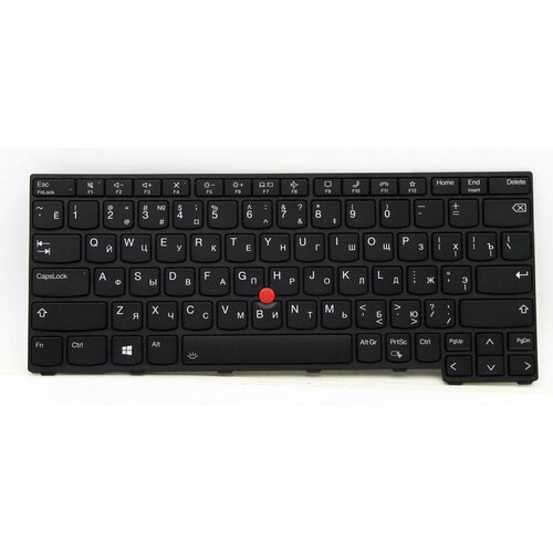 Клавиатура для Lenovo ThinkPad X13 Gen 2 черная с подсветкой