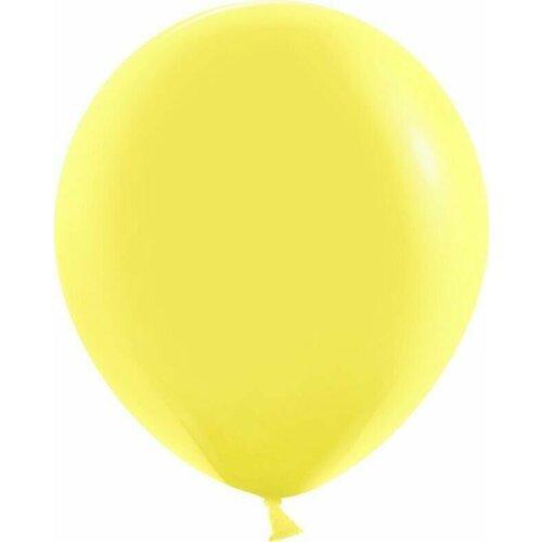 Шарики воздушные (18'/46 см) Желтый, пастель, 25 шт. набор шаров на праздник