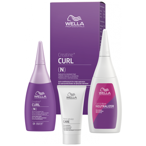 Wella Professionals Набор Creatine+ Curl для нормальных волос, от тонких до трудноподдающихся, 205 мл