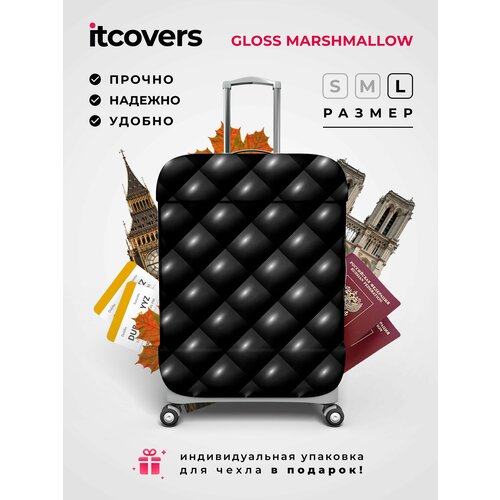 Чехол для чемодана itcovers, 150 л, размер L, серый, черный