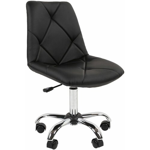 Офисное кресло Chairman 002, кресло мастера, экокожа, черный