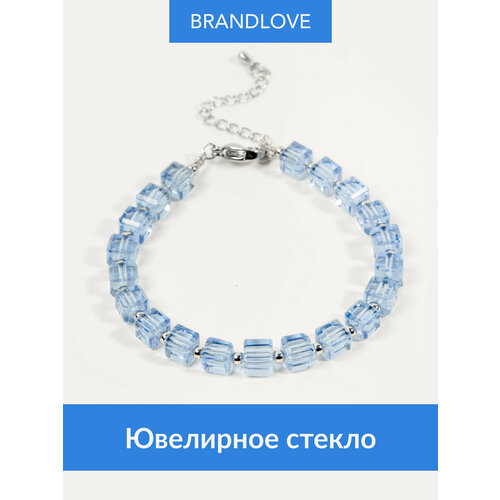 Браслет BL Jewelry Echo, хрусталь, 1 шт., размер 17 см, голубой