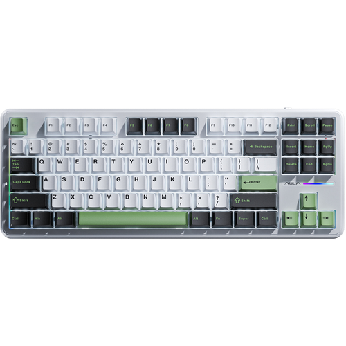 Клавиатура AULA F87 White-Black-Green