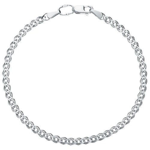 Браслет-цепочка SOKOLOV браслет из серебра 965060502, серебро, 925 проба, родирование, длина 18 см.