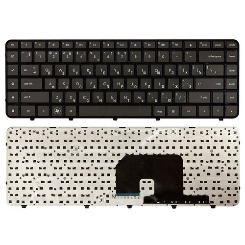 Клавиатура для ноутбука HP 597635-251 черная с рамкой