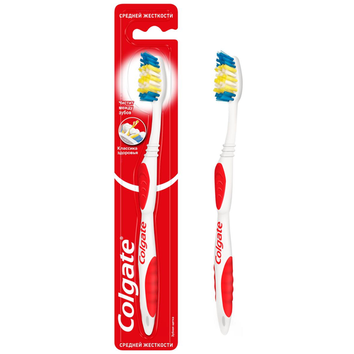 Colgate-Palmolive Зубная щетка Colgate Классика здоровья многофункциональная Средней жесткости