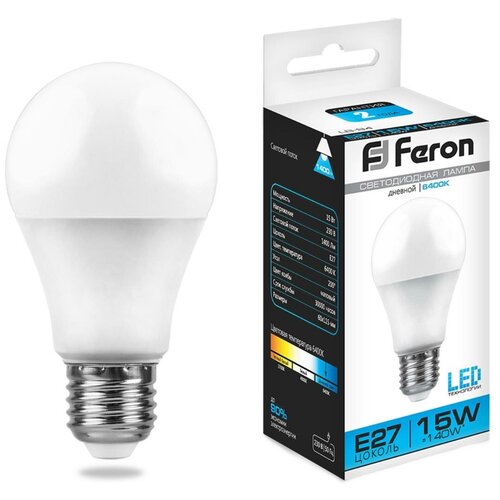 Feron Лампа светодиодная Feron LB-94 Шар E27 15W 6400K 25630