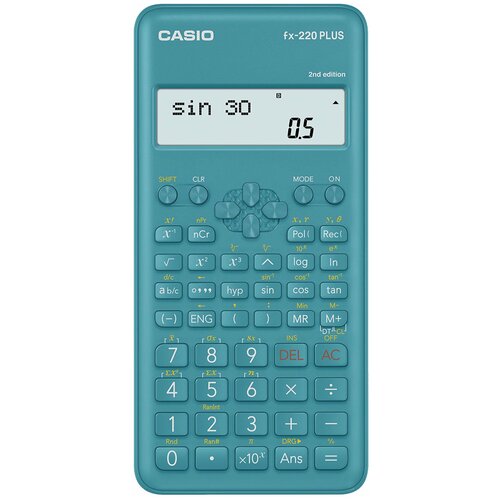 Калькулятор инженерный CASIO FX-220PLUS-2-S (155х78 мм), 181 функция, питание от батареи, сертифицирован для ЕГЭ, FX-220PLUS-2-S-