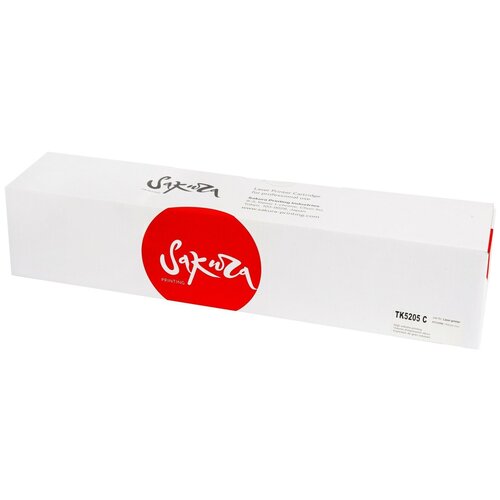 6 шт. Картридж лазерный Sakura TK-5205C голубой, 12000 стр. для Kyocera (SATK5205C)