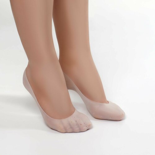 Белые силиконовые носочки для педикюра (размер 36-40)