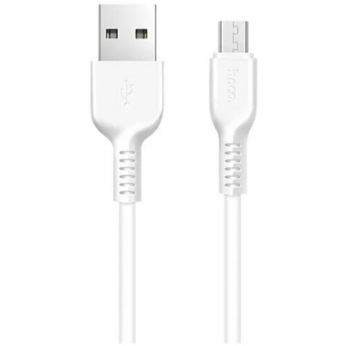 USB кабель HOCO X13 Easy MicroUSB, 2.4А, 1м, TPE (белый)