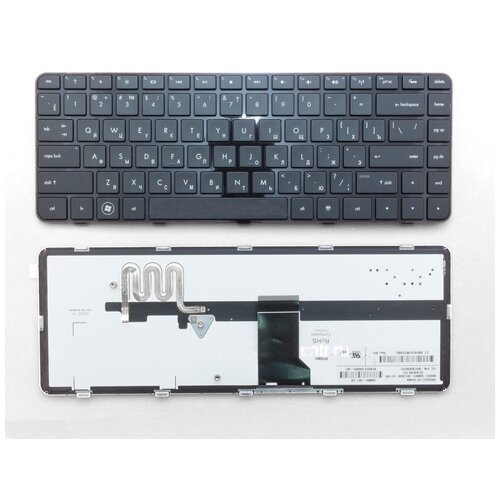 Клавиатура для ноутбука HP Pavilion dv5-2231nr черная с подсветкой