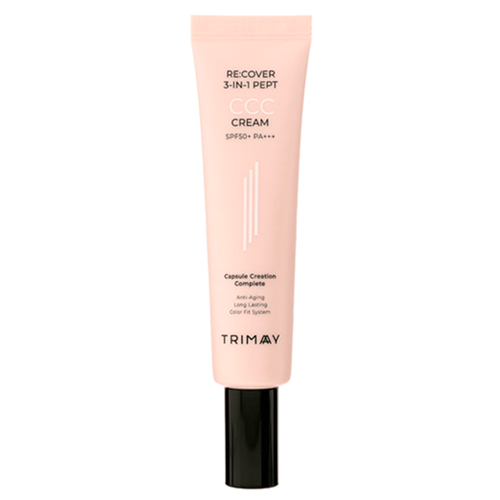 Trimay CCC Cream Re:cover 3-in-1 Pept SPF50+PA+++, 30 мл, оттенок: белый