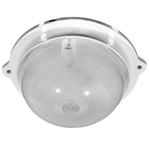 Настенно-потолочный светодиодный светильник ДБО 10-5-005 со фото-шумовым датчиком в форме круга, цвет белый мощность 5 Вт, световой поток 400 Лм, степень защиты IP20.