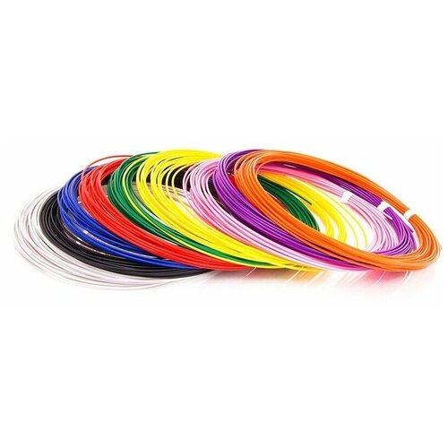 ABS пластик для 3D ручек (9 цветов по 10 метров, d=1.75 мм)