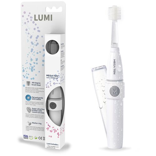 Звуковая зубная щетка MEGA Ten Lumi, white