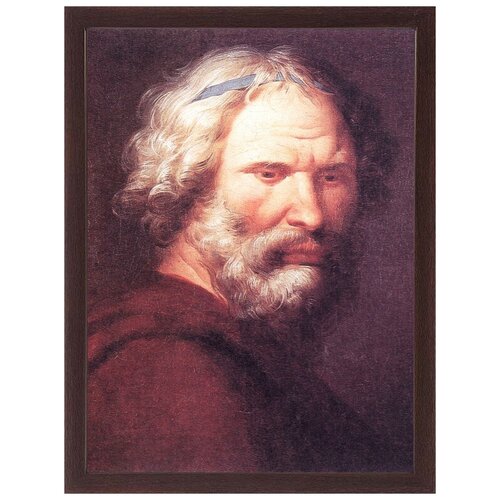 Портрет Архимеда, в рамке, печать на фотобумаге 30х40 см.