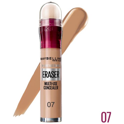 Maybelline New York Консилер The Eraser Eye, оттенок 07, Песочный, , 1