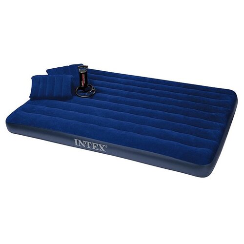 Надувной матрас Intex Classic Downy Bed (68765), 203х152 см, синий