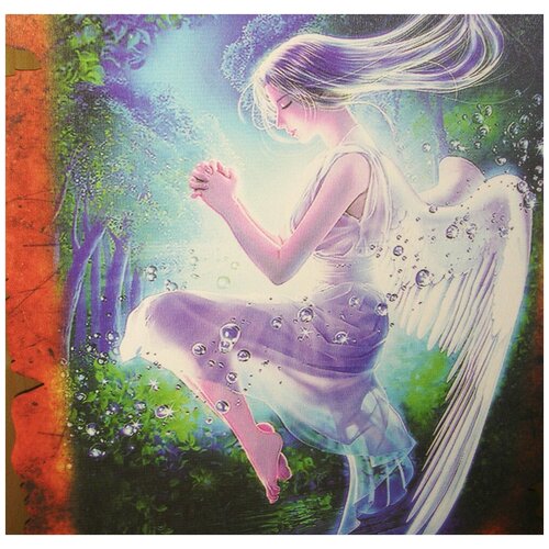Картина панно Ангел 43*30 см хдф / помощь во всех начинаниях, совершенство, знания, любовь, свет