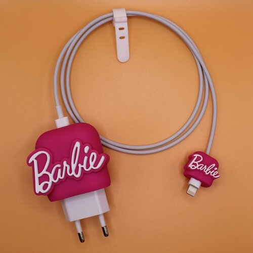 Комплект защитный чехол для зарядки / защита кабеля от излома / Барби Barbie