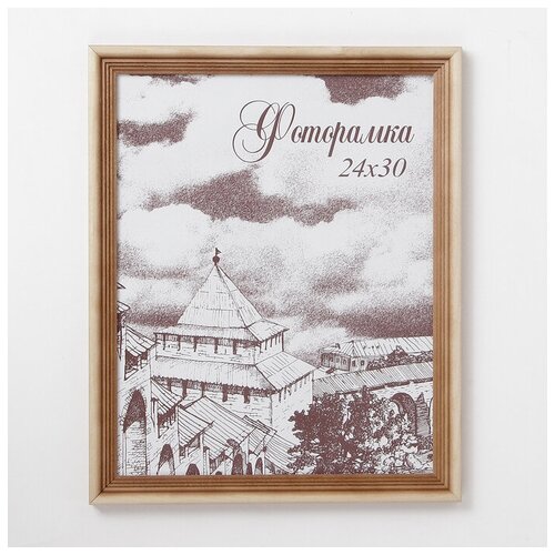 Фоторамка со стеклом New Framing c20_24x30, багет из сосны, формат 24x30