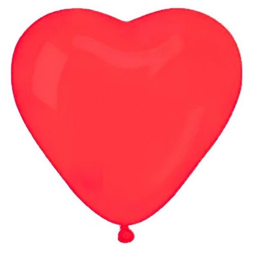 Шар латексный 12" «Сердце» цвет красный, набор 50 шт.
