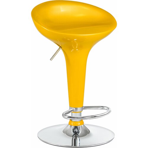 Барный стул Bomba LM-1004 желтый, цвет основания хром