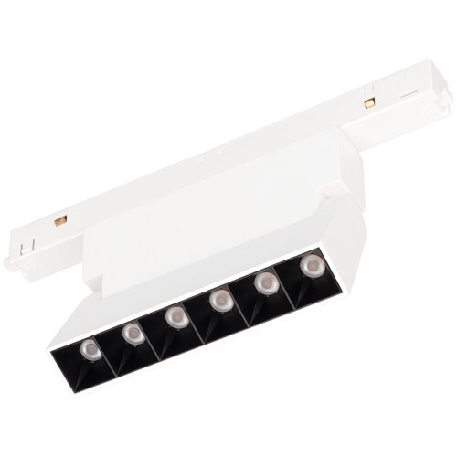 Трековый светильник Arlight MAG-ORIENT-LASER-FOLD-S195-6W Warm3000 DALI, кол-во светодиодов: 6 шт., 3000 К, белый