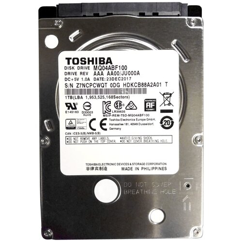 Жесткий диск Toshiba 2.5" 1 Tb MQ04ABF100