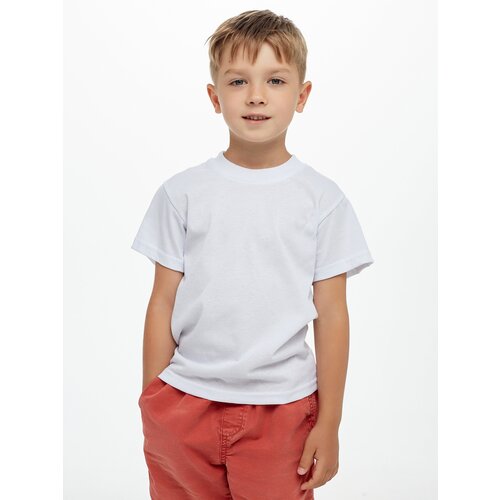 Футболка Дети в цвете Базовая детская футболка, размер 34-122, белый