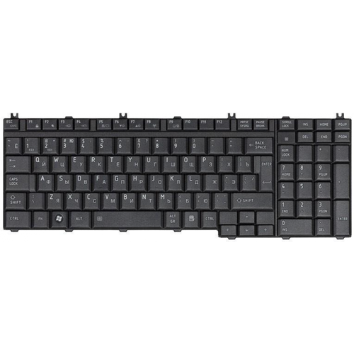 Клавиатура для ноутбука Toshiba Satellite F501 черная матовая