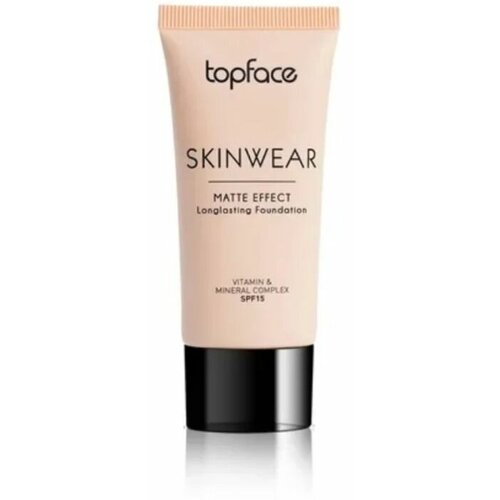 Topface Тональный крем PT468 Skin Wear"Matte Longlasting Foundation" SPF15 тон 002