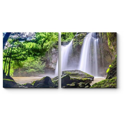 Модульная картина Райский водопад60x30