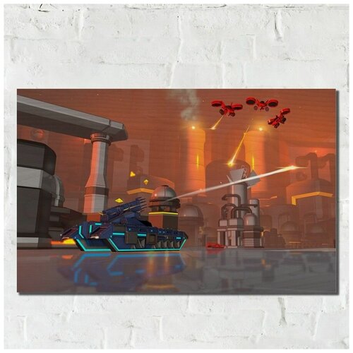 Картина интерьерная на дереве игра VR Battlezone (Виар Баттлзон) - 12104