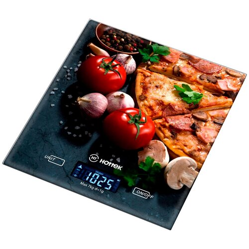 Кухонные весы Hottek HT-962-025, серый/коричневый